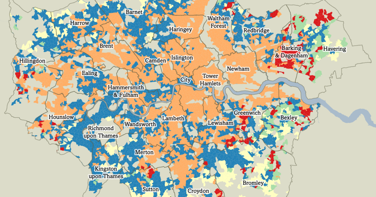 London for the over 50s - Map of the Month | Trust for London